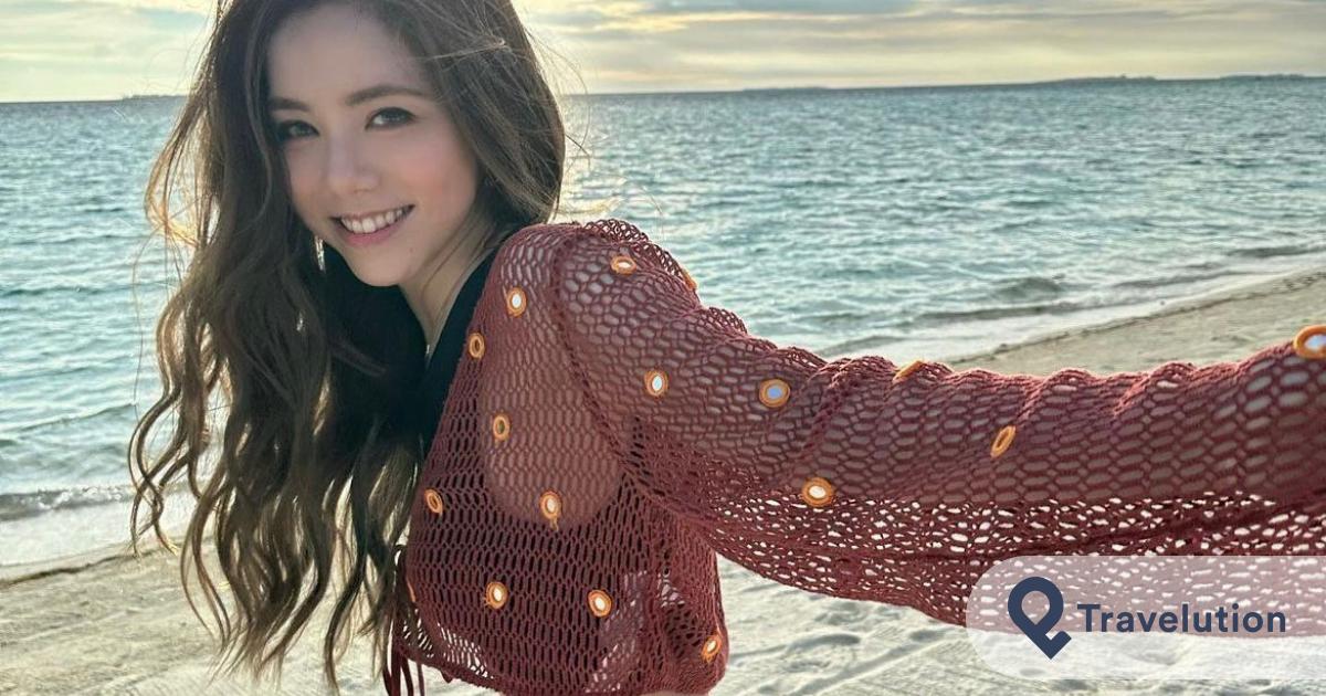 Hong Kong singer G.E.M. fashion diaries at Maldives