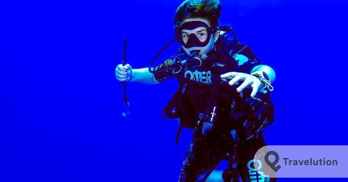 11-year-old Ethan Evans Sets New Scuba Diving World Record