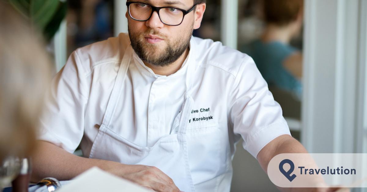 Chef Andrey, with his haute cuisine from Russia at Huvafen fushi Maldives!
